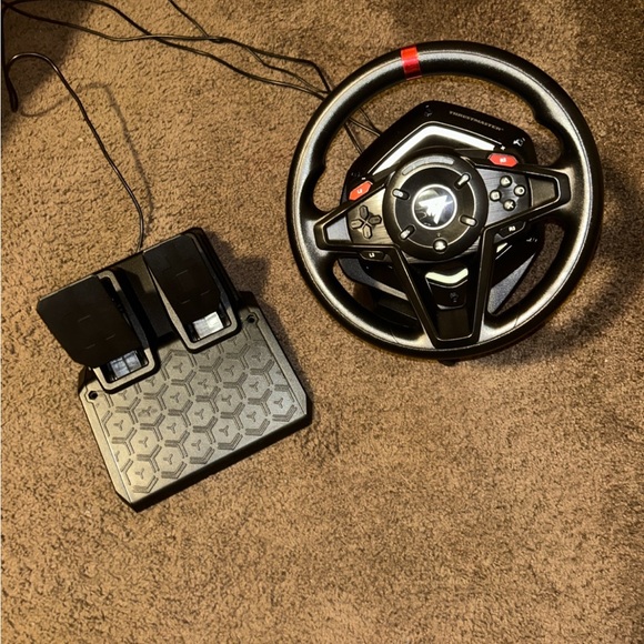 Video Games & Consoles | Gaming Steering Wheel And Pedals Set Black ...